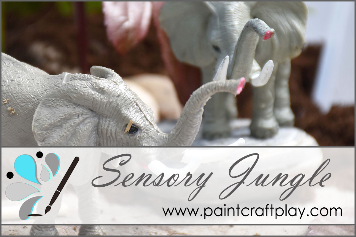 Sensory Jungle Project for Outdoors - Paint Craft Play